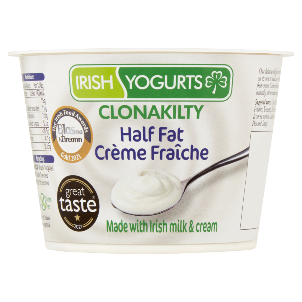 Irish Yogurts Clonakilty Half Fat Crème Fraîche 250g - Irish Yogurts ...