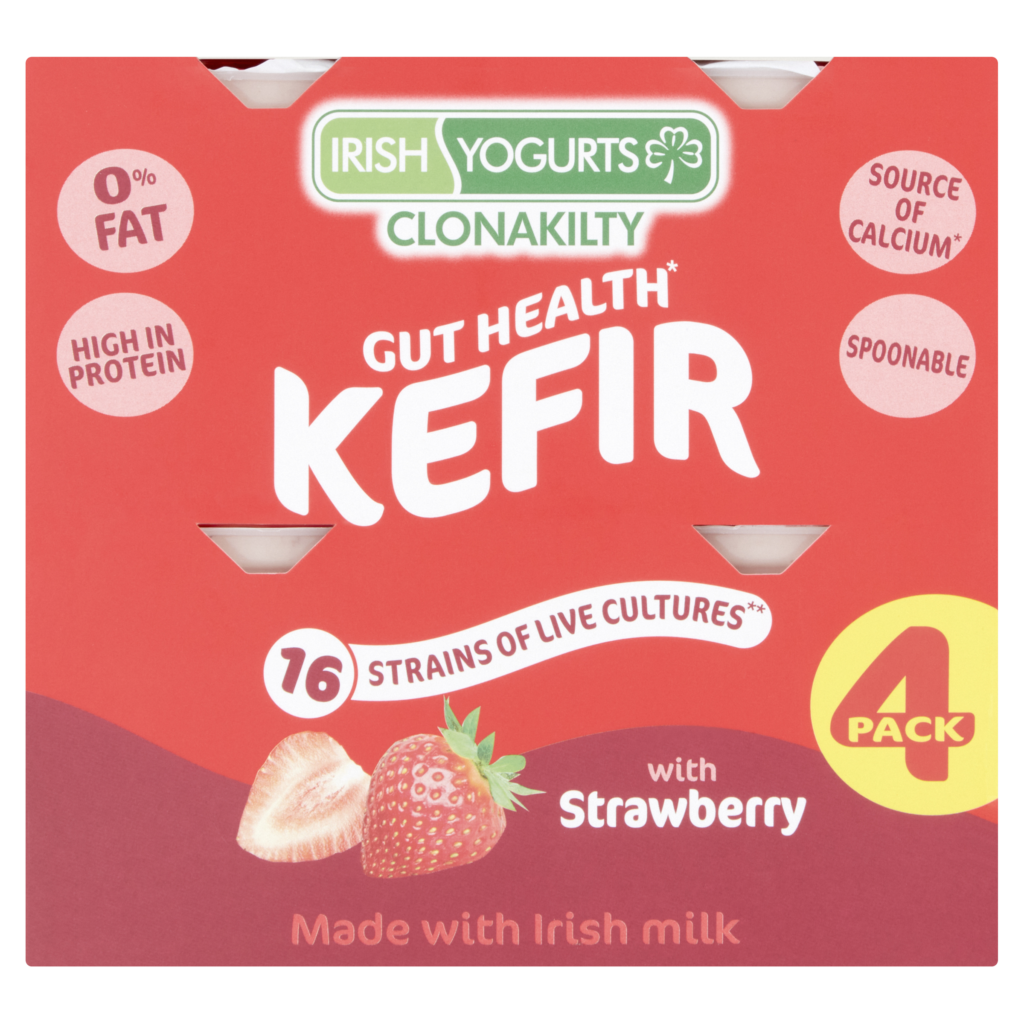 Irish Yogurts Clonakilty Spoonable Kefir with Strawberry - Irish ...