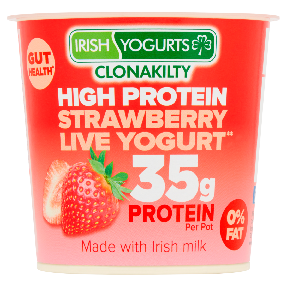 High Protein Strawberry Live Yogurt 350g - Irish Yogurts Clonakilty ...